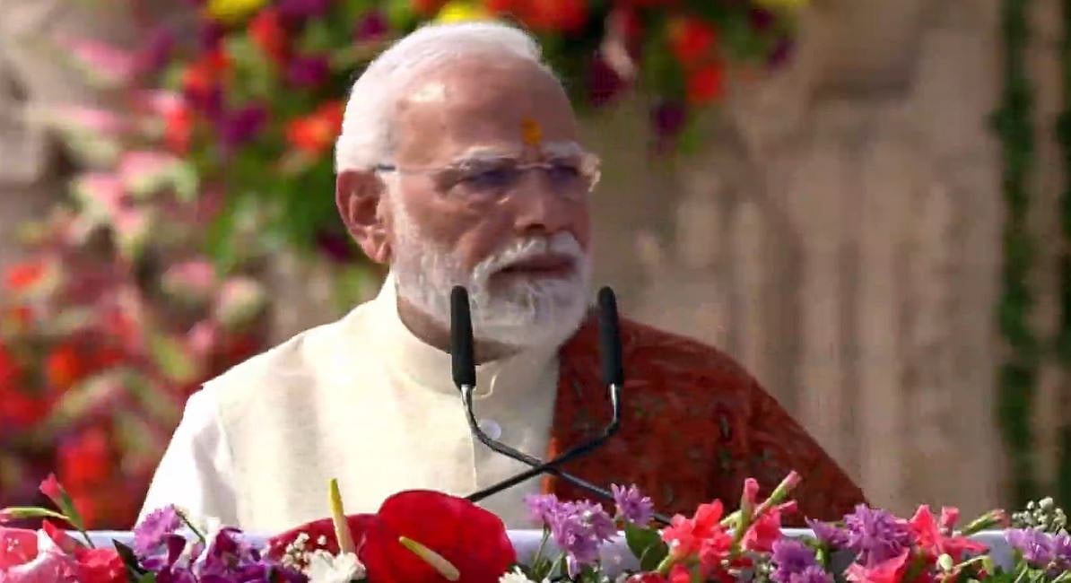 Modi raises a flag at Ayodhya and rekindles faith in an ancient