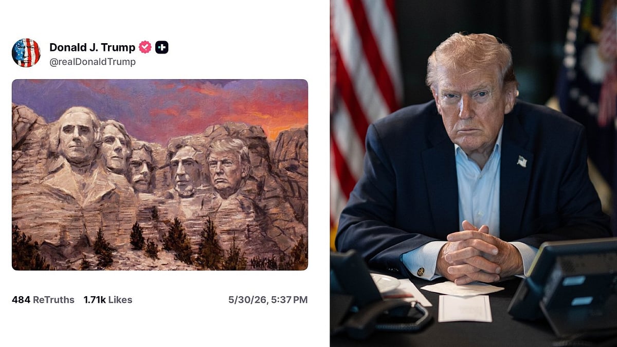 Donald Trump Shares AI Image of Himself on Mount Rushmore, Reviving ...