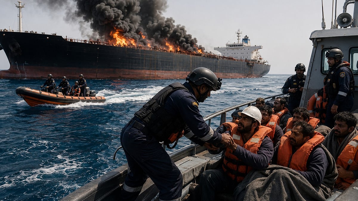 Oman Ship Attack: 21 Indian Crew Rescued, 3 Missing as India Condemns ...