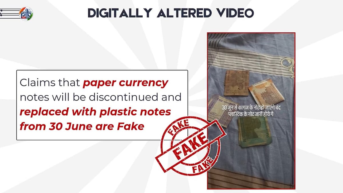 Govt, RBI Debunk Fake News on Paper Currency Withdrawal and Plastic ...