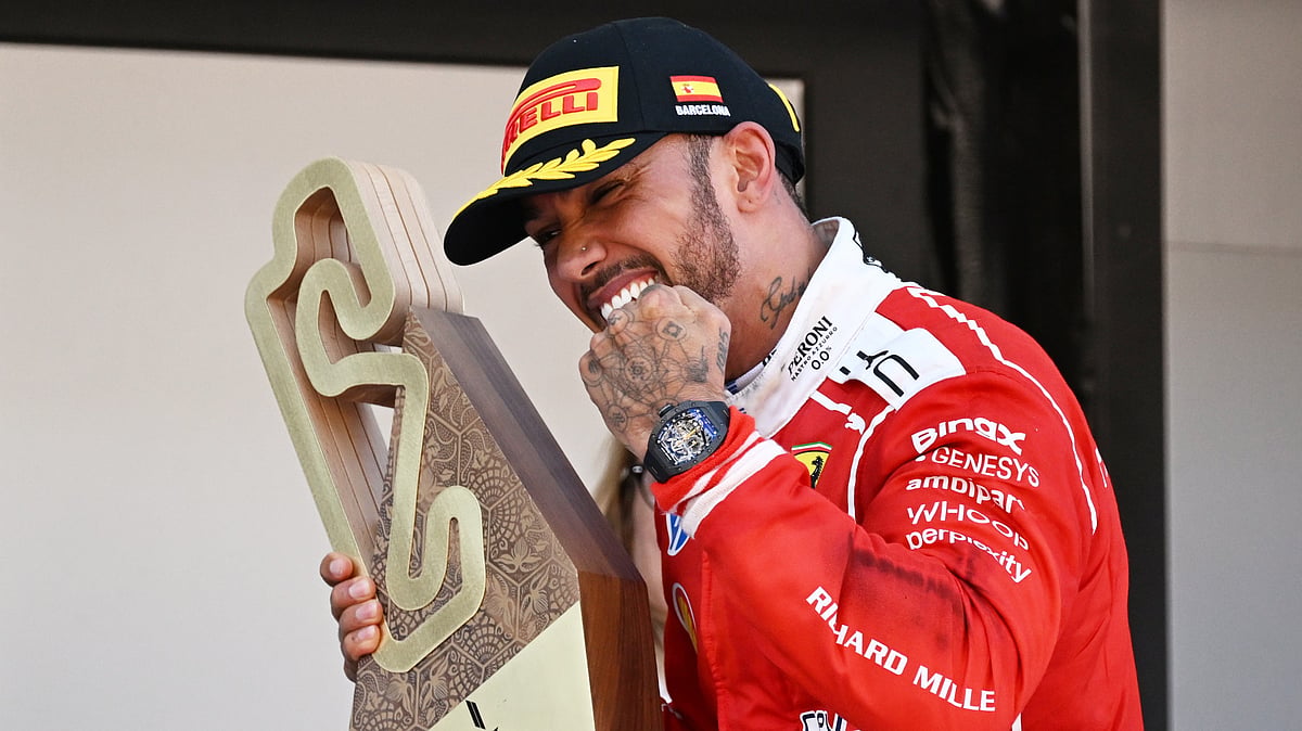 Lewis Hamilton Claims First Ferrari Win in Barcelona, Ends Two-Year F1 ...